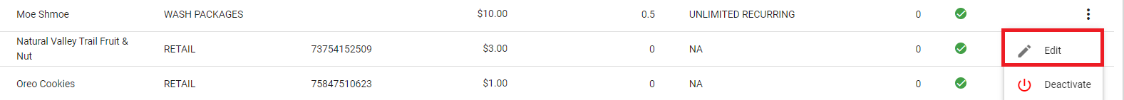 Changing the Sort Order of Services on the POS
