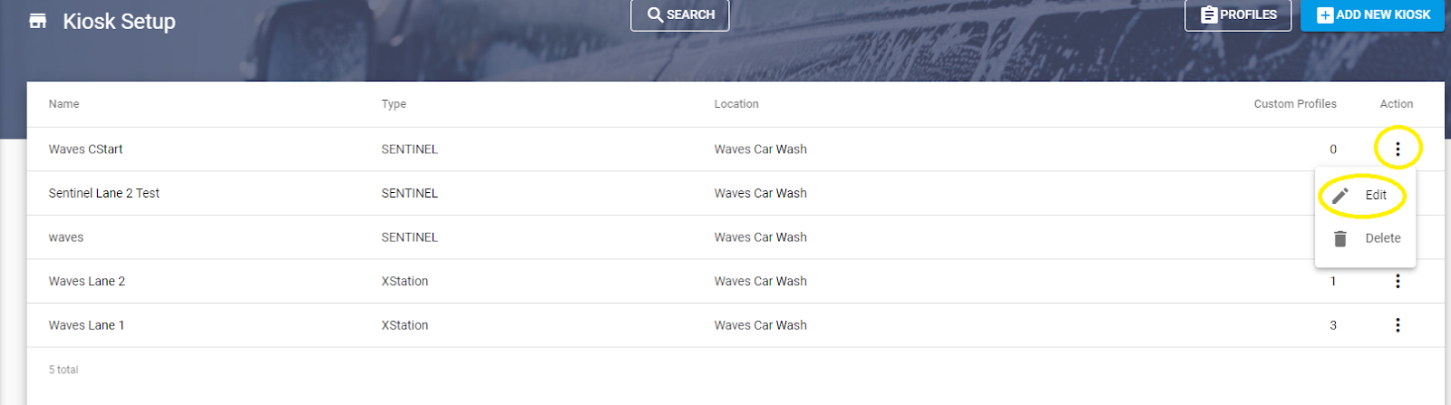 How to Change Kiosk Main Screen Options