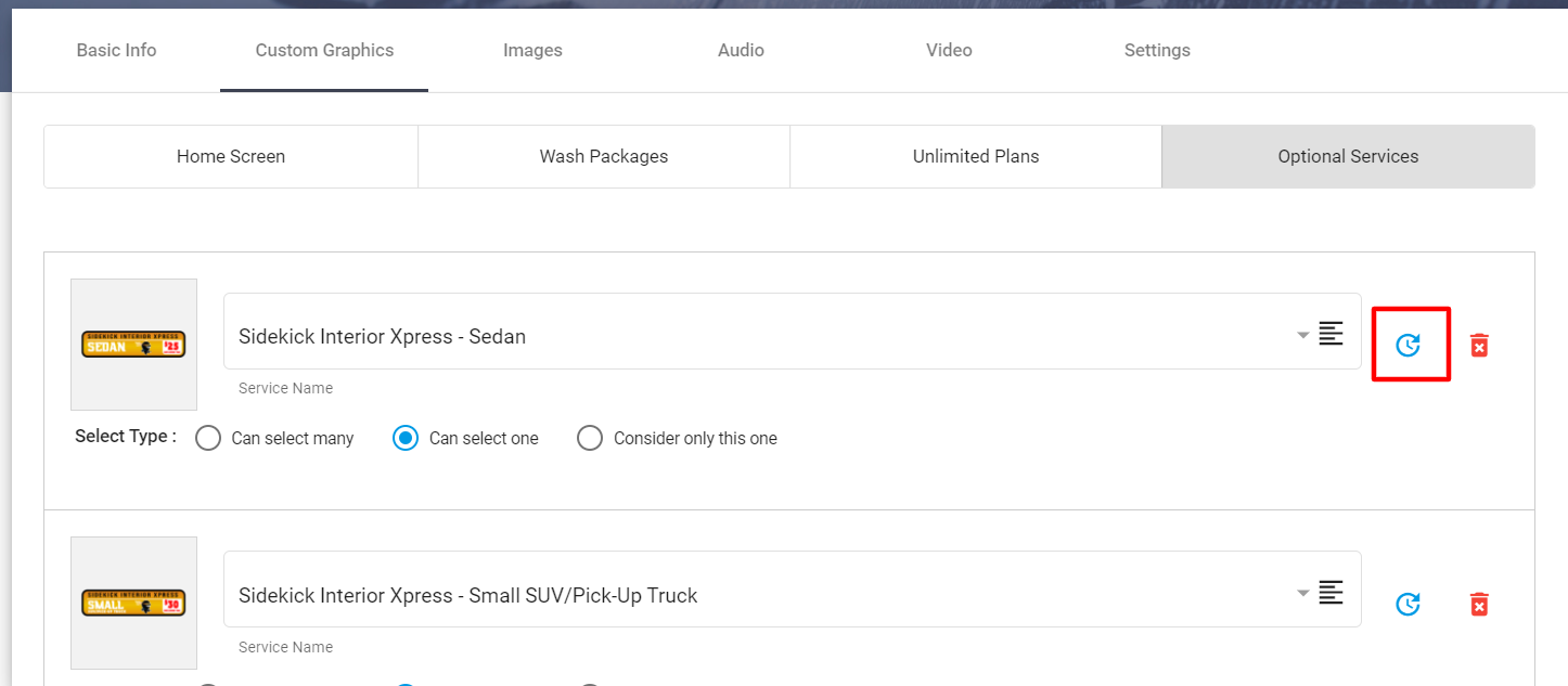 Adding and Editing Services on a Kiosk
