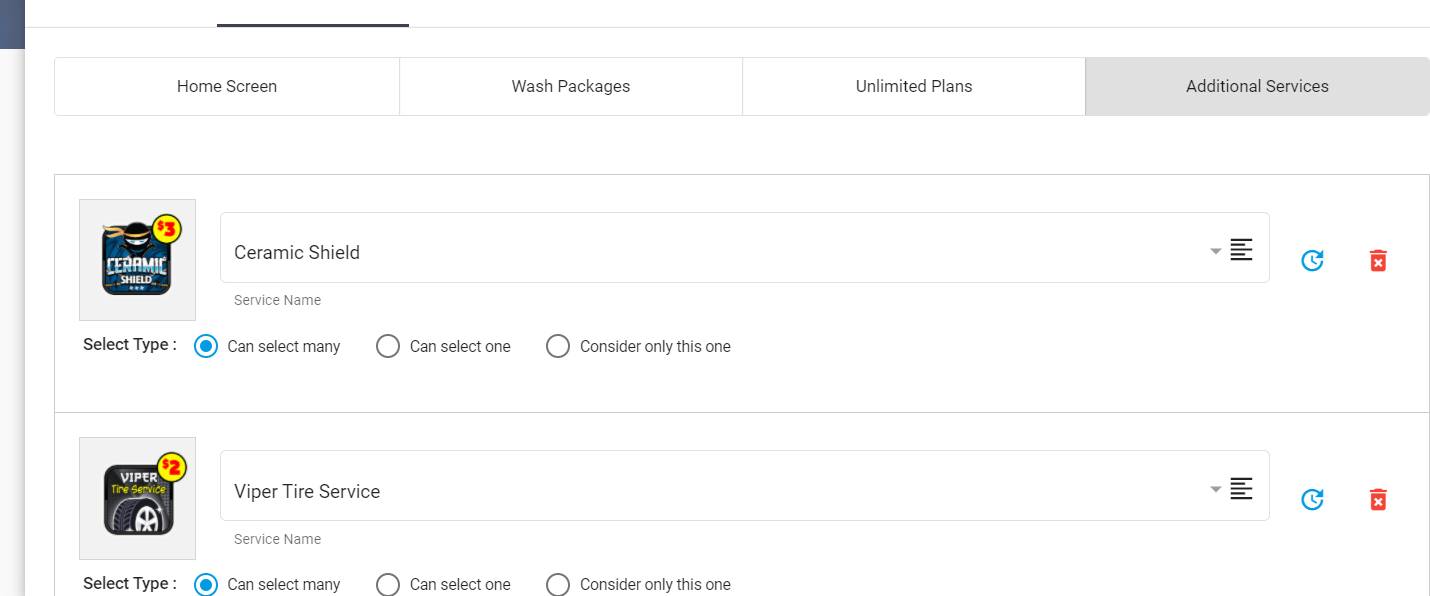 Adding and Editing Services on a Kiosk