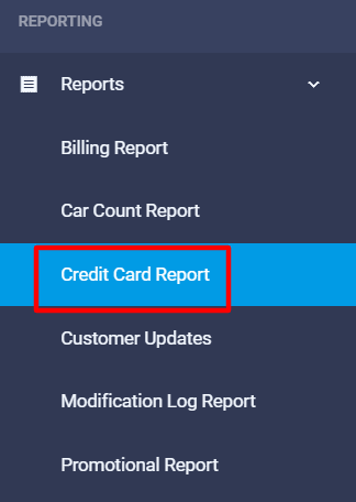 Credit Card Report