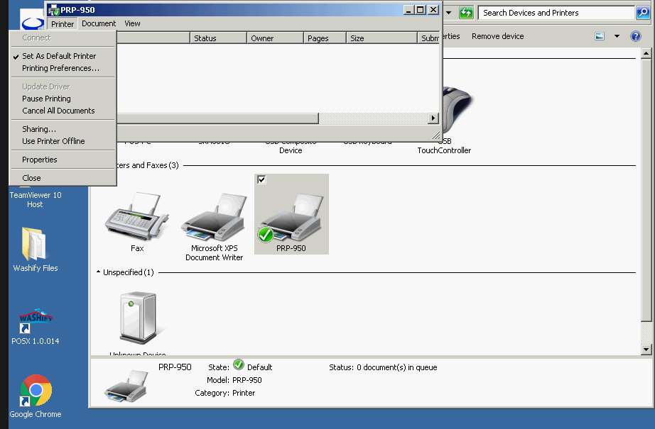 POSX, Clearing the Printer’s Queue