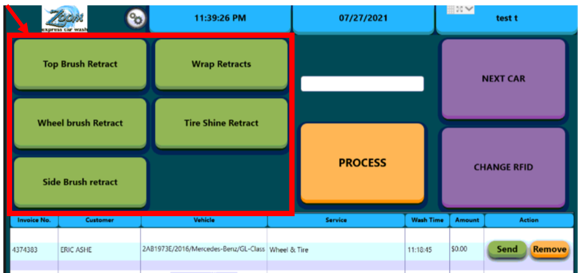 How to check what service/action is associated with the additional ...