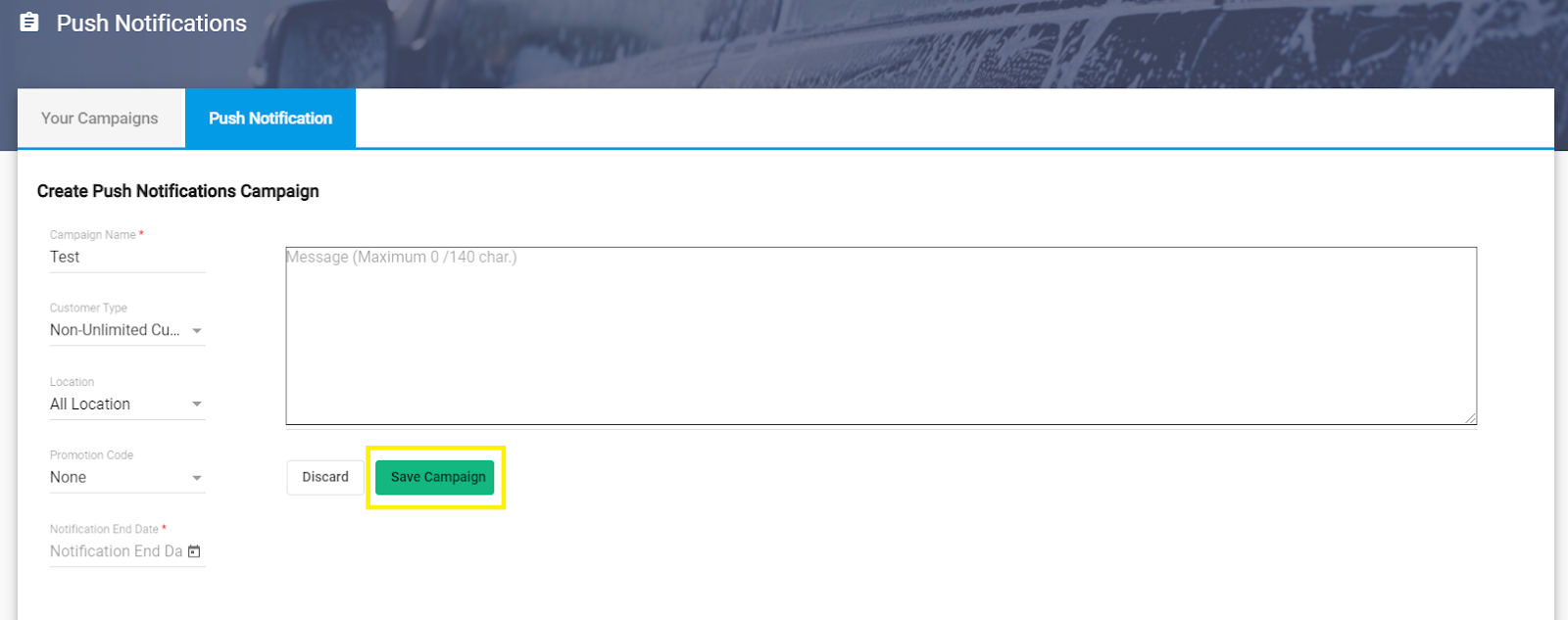 How to setup App Push Notifications