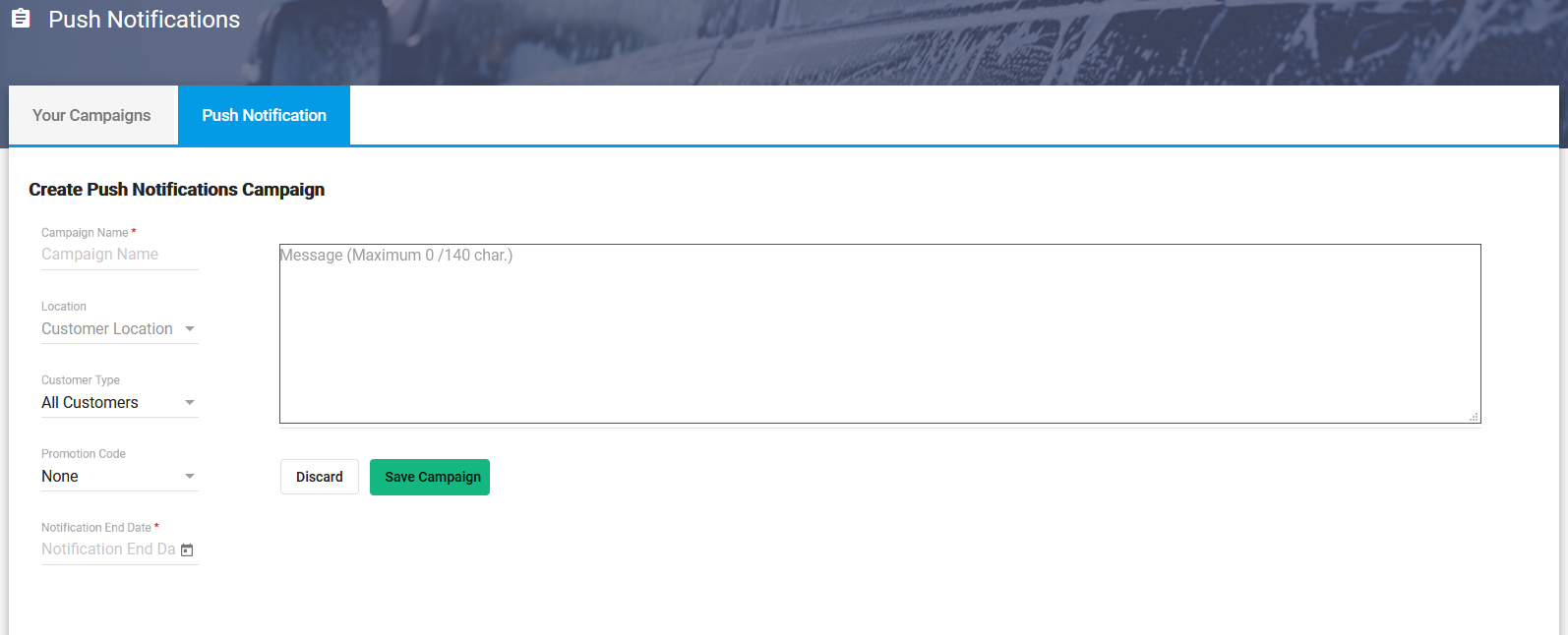 Creating an App Offer