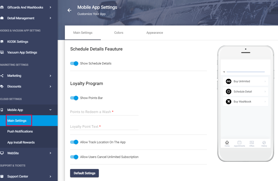 CWA - Set Up the Customer's Loyalty App