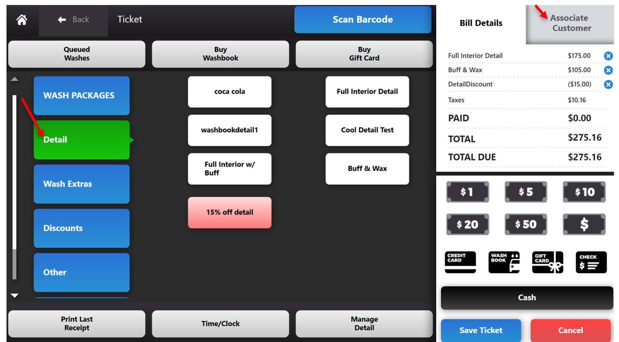 Detail Management: Set Up Detail Services and Schedule from POS, App ...
