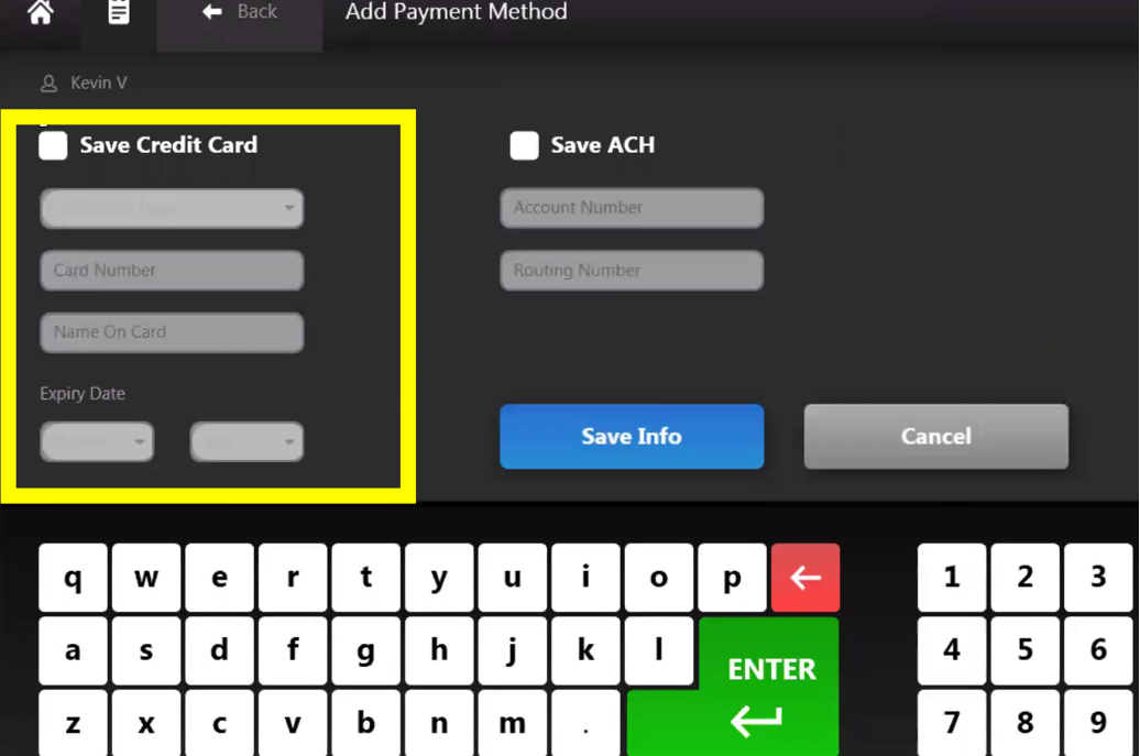 POS X Action Buttons