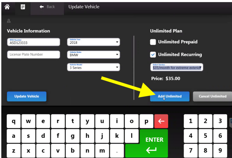 POS X Action Buttons