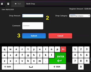 POS X Action Buttons