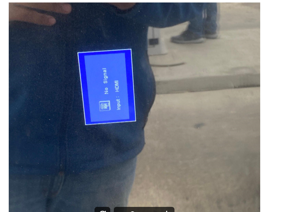 No Signal on Screen