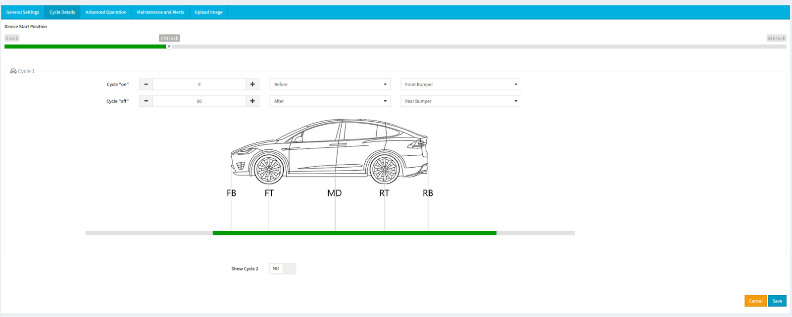 Washify Controller - Editing Equipment Timings