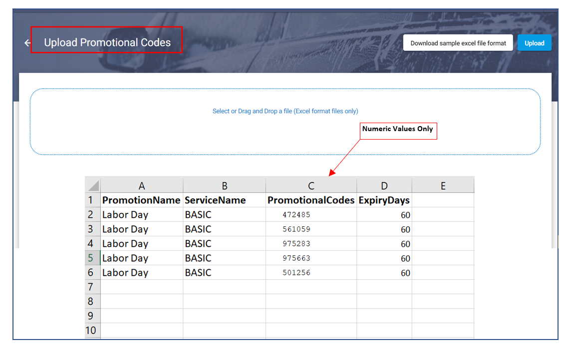Uploading and Redeeming Codes
