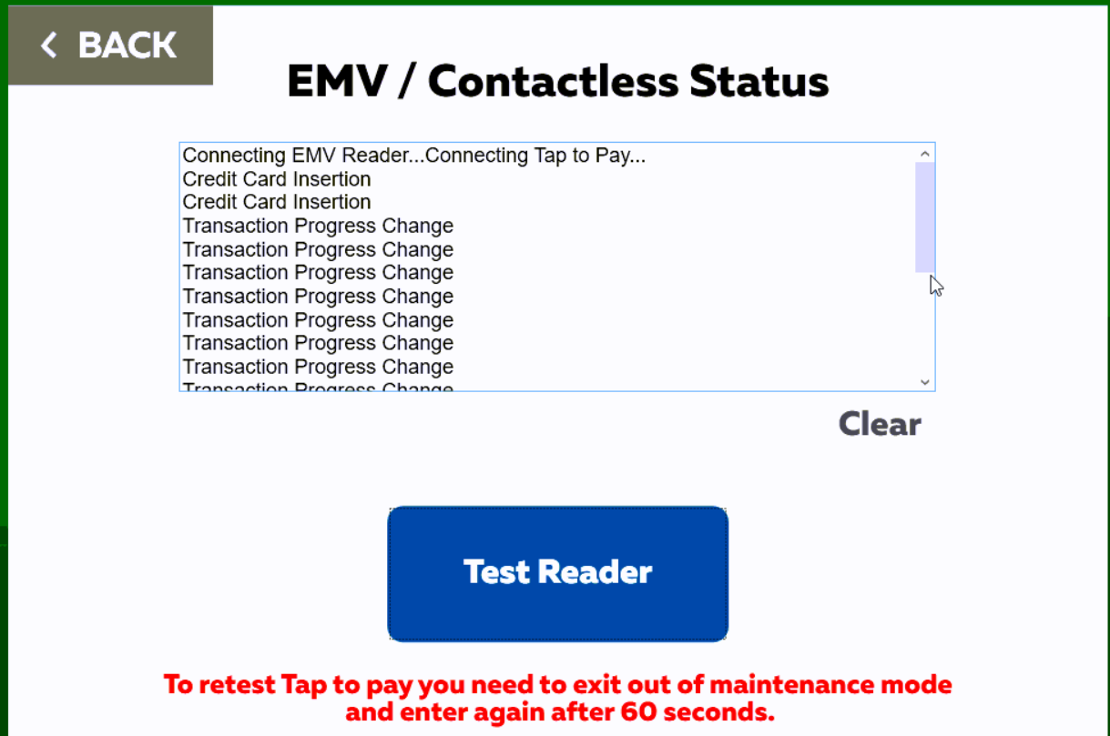 EMV Chip reader is not reading cards