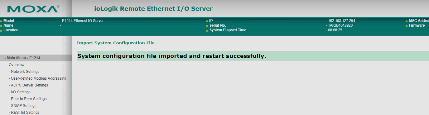 MOXA Board Configuration