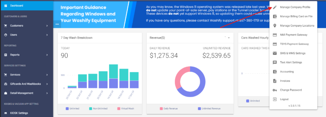 Washify Website Plugins